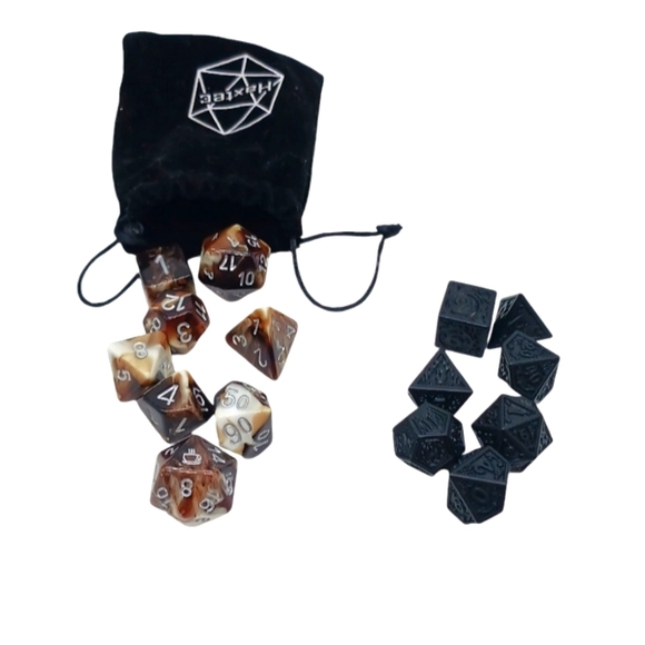 Haxtec | Toys | Haxtec Coffee Dnd Dice Set 8pcs | Poshmark